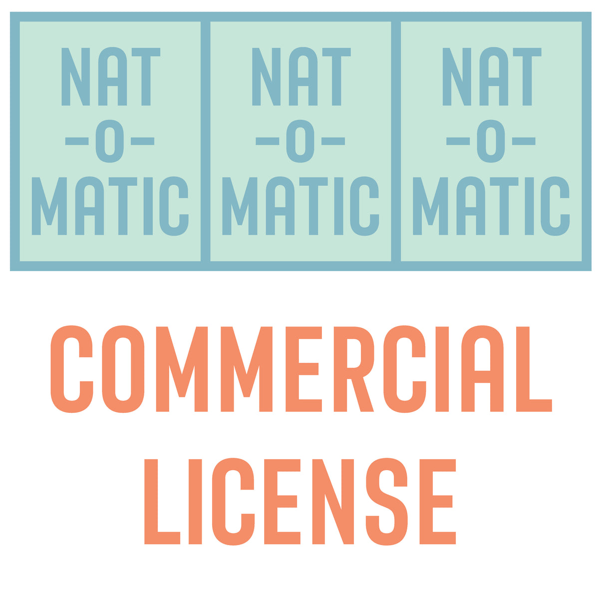 Limited Commercial License SVG Instant Download – Nat-o-Matic