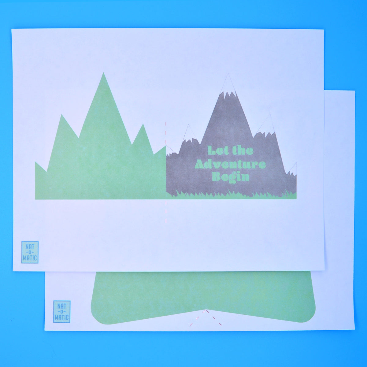 Mountain Adventure Card- Printable Instant Download – Nat-o-Matic