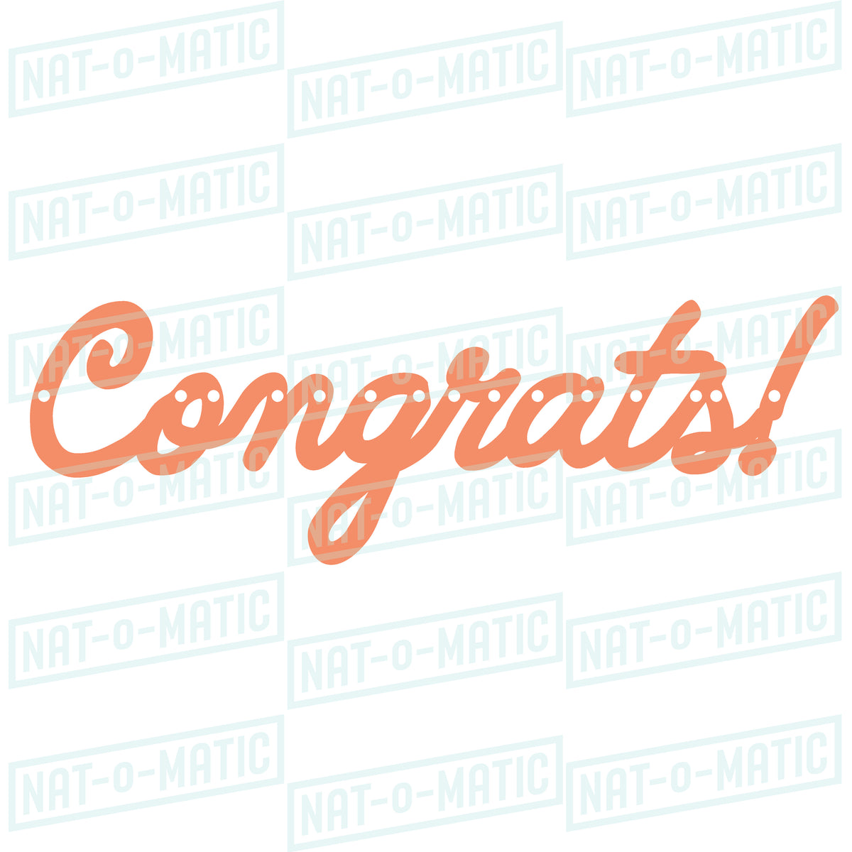 Congrats! Cursive Banner SVG Instant Download – Nat-o-Matic