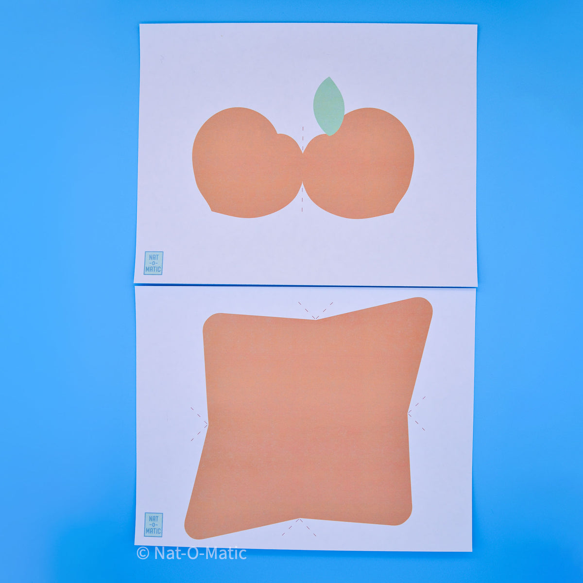 Peach Card- Printable Instant Download – Nat-o-Matic